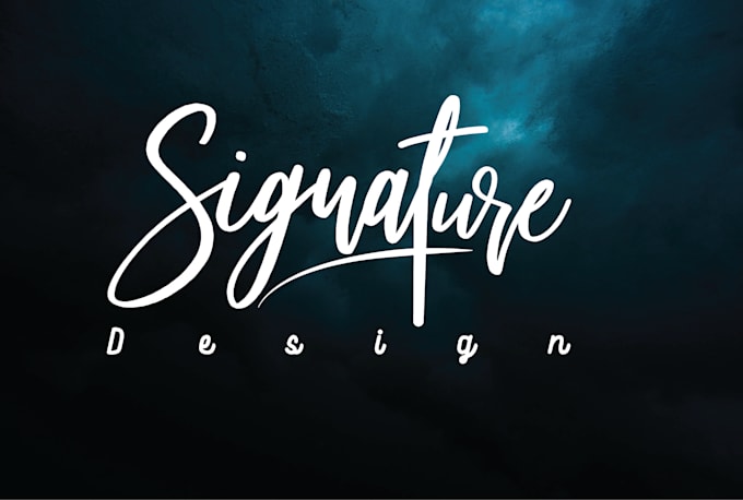 Design hand written or signature logo by Mabubakarbutt | Fiverr