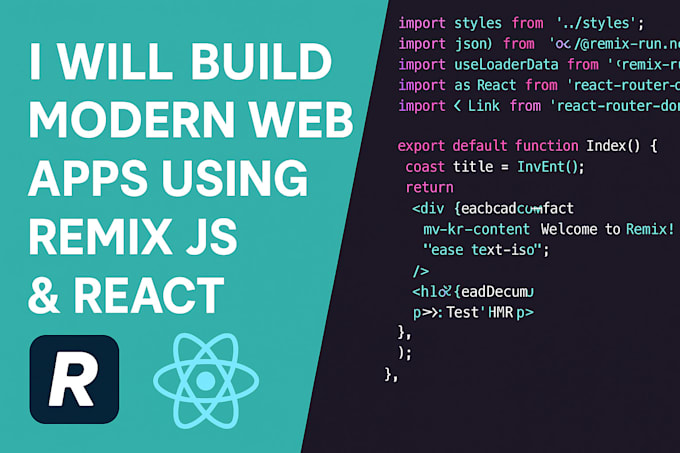 Build modern web apps using remix js and react by Naim_kst | Fiverr