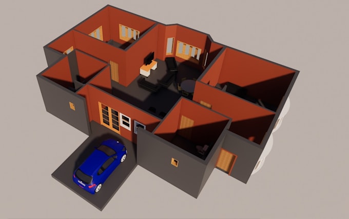 Create your building 3d floor plan revit by Musabkhan5 | Fiverr