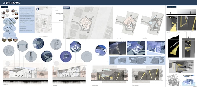 Design your architectural presentation board by Wrda_naeem | Fiverr