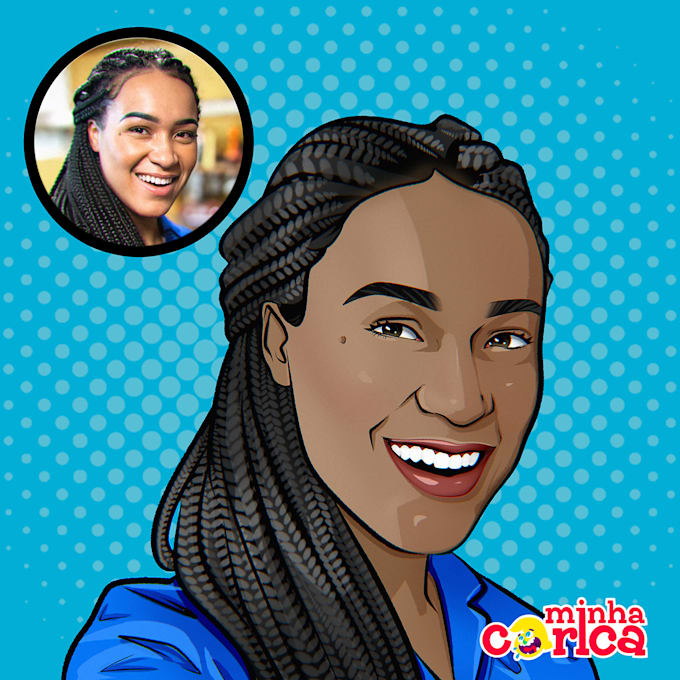 Create cartoon style portrait by Zentzky | Fiverr