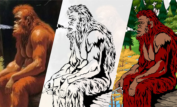 Convert your image to vector line art drawing, vector outline from any ...