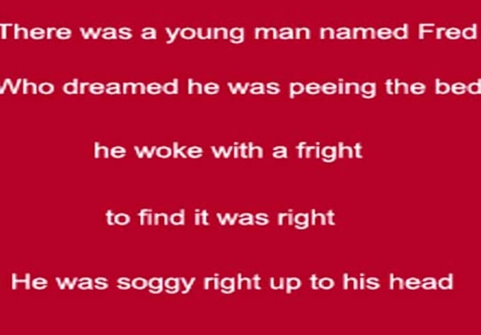 Compose a limerick or short rhyme using your name by Swoledge | Fiverr