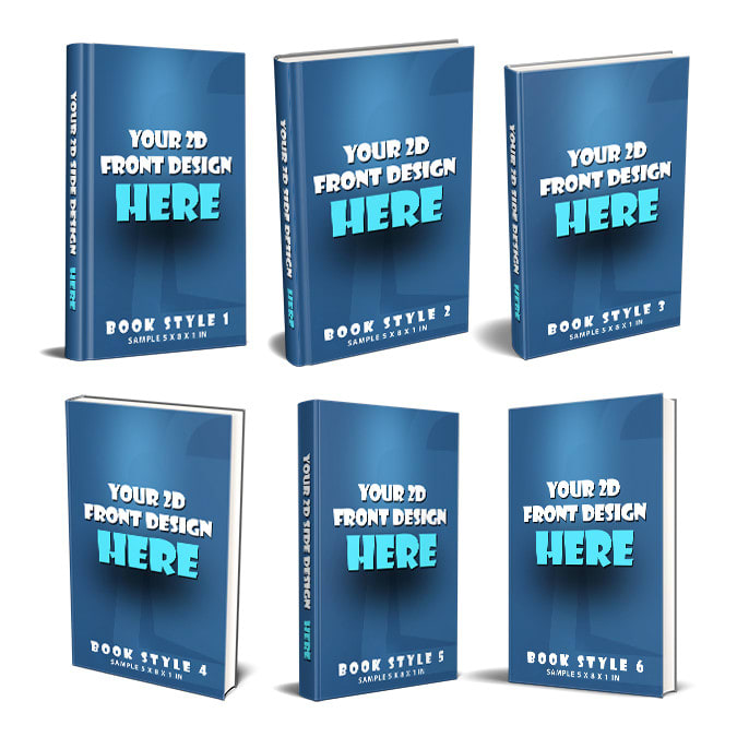 Convert your 2d book cover into a 3d book graphic view by Vicolverag ...