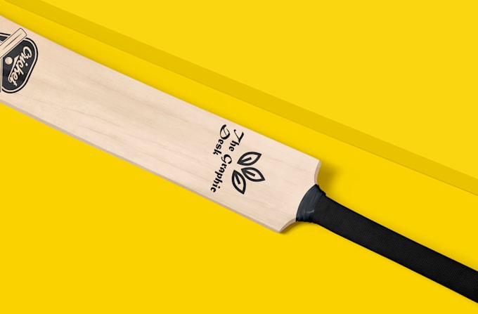 Create custom cricket bat stickers design by Thegraphicdesk | Fiverr