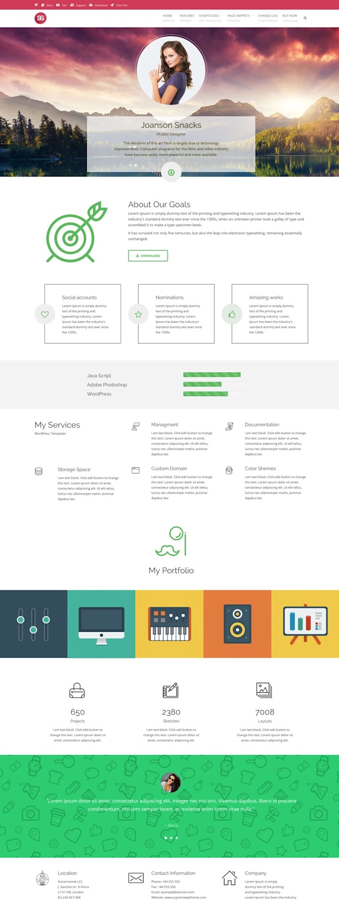 Design unique web template by Samslove | Fiverr