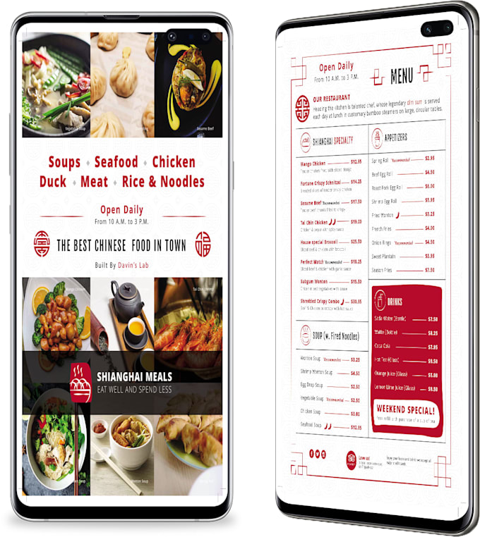 Create a beautiful menu design for your establishment by Ddvarts | Fiverr