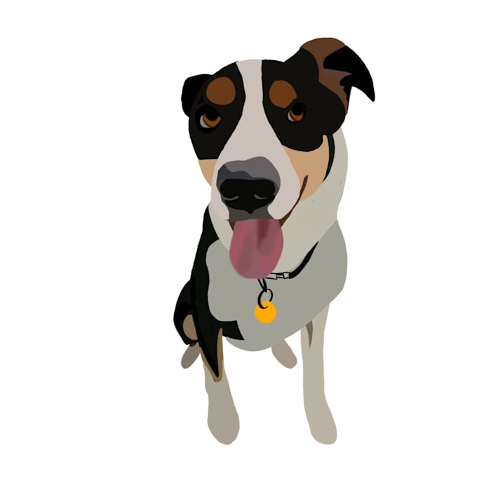 Digital art of dogs by Servicedoggyp | Fiverr