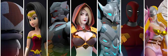 Do 3d character modeling, texture, rigging, animation, blender, unity, unreal by Arco_kurniawan ...