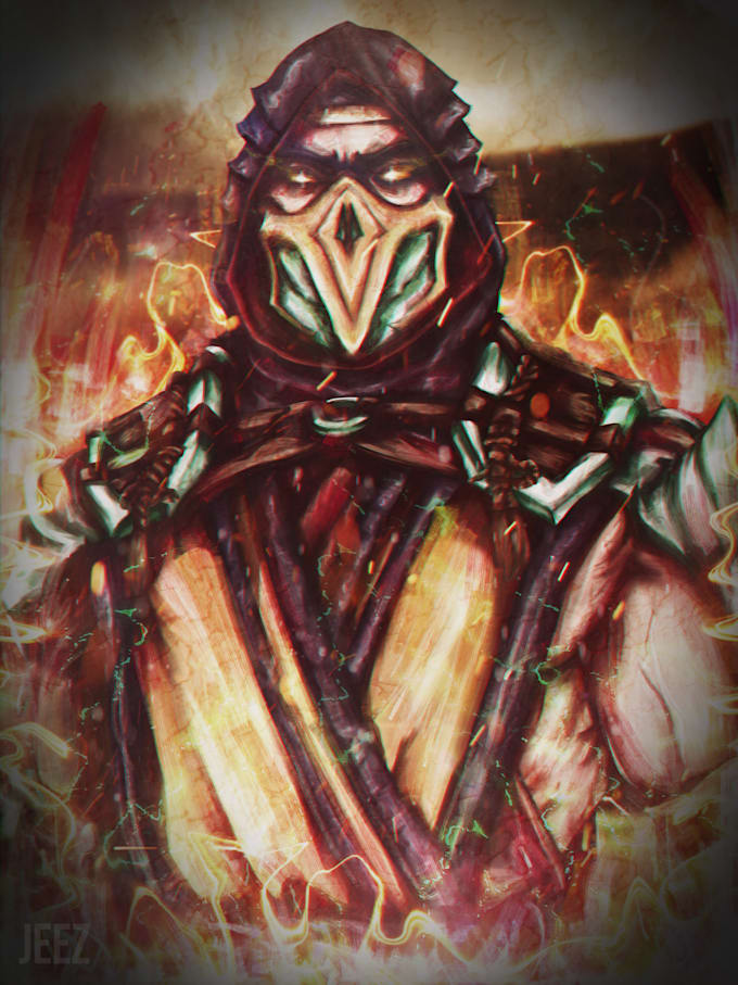 Create a waist up digital painting by Jeezart | Fiverr