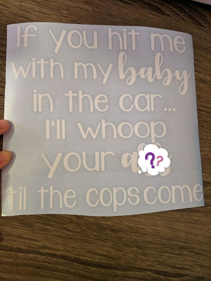 Make a 5 inch x 5 inch one color car decal by Decalsbyali | Fiverr