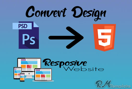 Convert psd or adobe xd to html or bootstrap by Rmtemplate | Fiverr