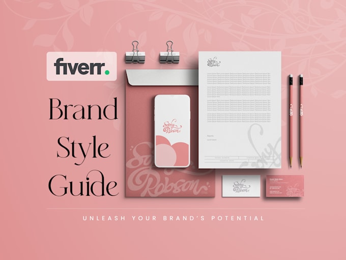 Design brand style guide for your brand by Uniquethoughts | Fiverr
