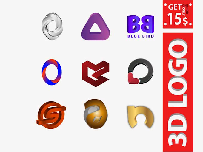 Design a creative 3d logo by Farockabdel | Fiverr