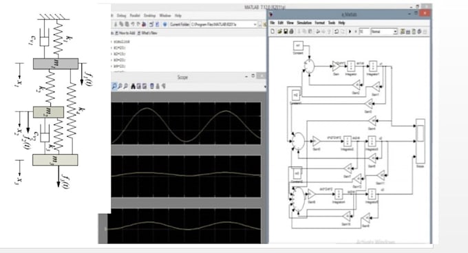 Do simulink of multidof of mass spring system on matlab by Engrali1214 ...
