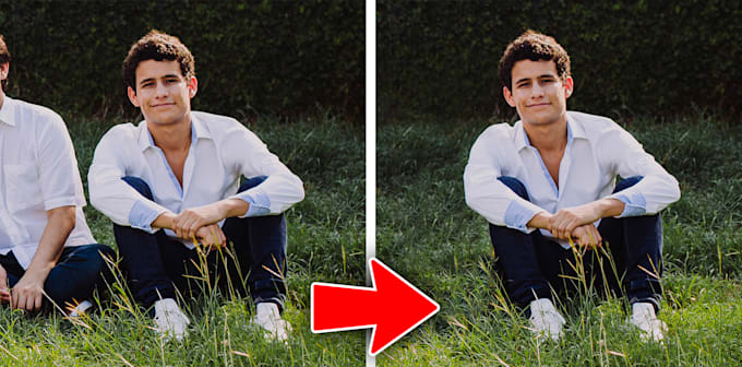 Remove someone from your photo by Marioricalde | Fiverr