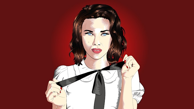 Draw your portrait in cartoon vector style by Kidokids | Fiverr