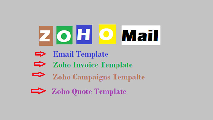 Create zoho email template for zoho crm,mail,invoic,quotes by ...