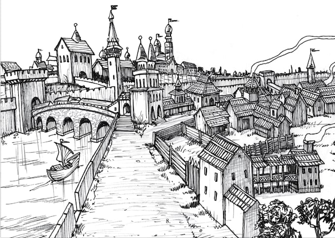 Create role playing game illustration by Okumarts | Fiverr