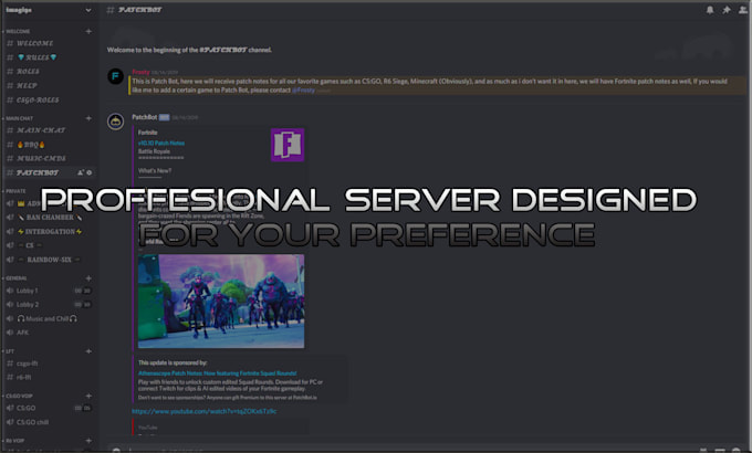 Create professional discord server of your preference by Vfrostylul ...