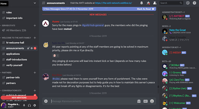 Design you a beautiful custom discord server by Ljkmc1 | Fiverr