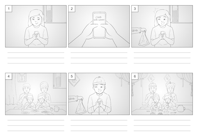 Create simple storyboard for your video project by Firmansyahardia | Fiverr