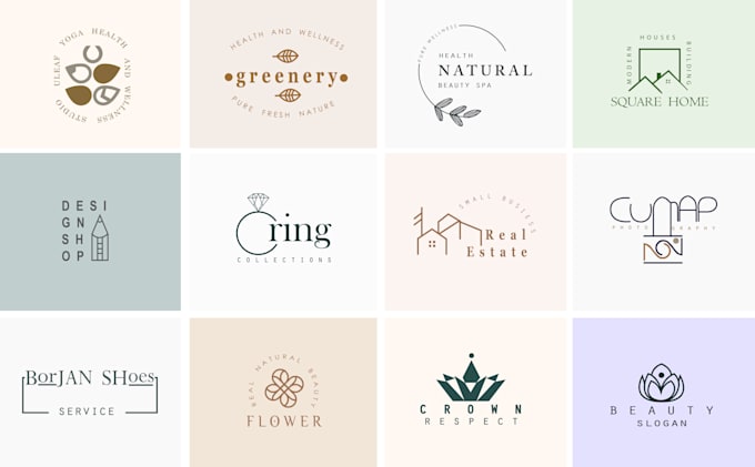 Do simple, modern, flat minimal logo and brand identity by Anna_rosie ...