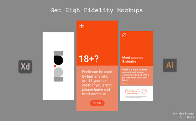 Design high fidelity interactive ui mockups by Dondali | Fiverr