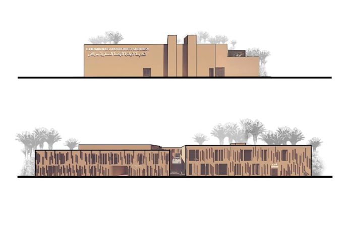 Create sections and elevation, and render them on photoshop by Relma ...