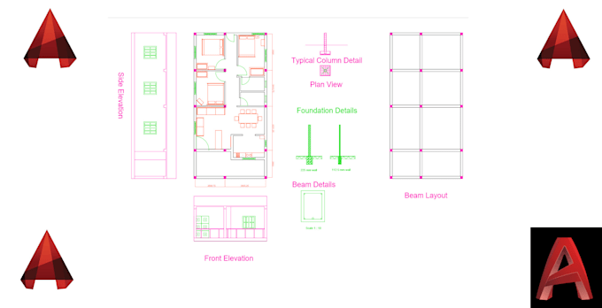 Draft autocad drawing for you by Shandhank | Fiverr