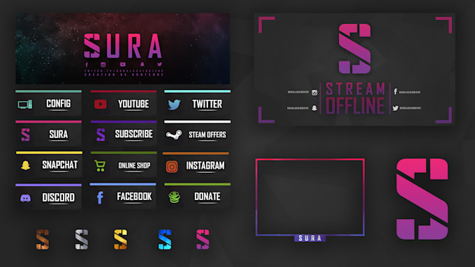 Design a professional animated overlay pack by Obgraphisme | Fiverr