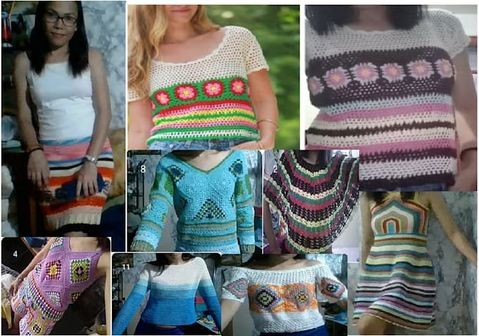 Create customize crochet clothes by Jelahforwork | Fiverr