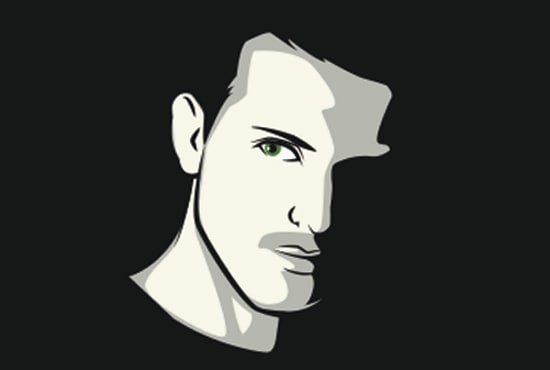 Vector trace your face professionaly by Gokoveli | Fiverr