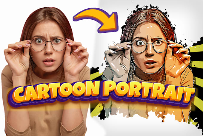 Draw your cartoon portrait by Alive107 | Fiverr