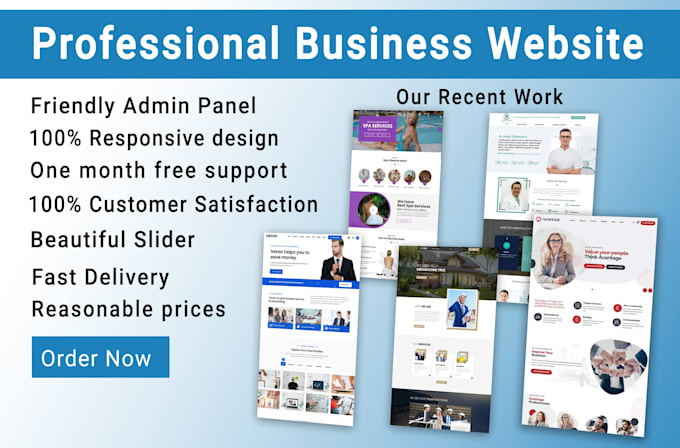Create professional business wordpress website design by Web_wordpressi ...