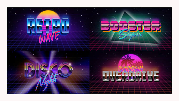 Design 80s retro vintage logo by Jonasstle | Fiverr
