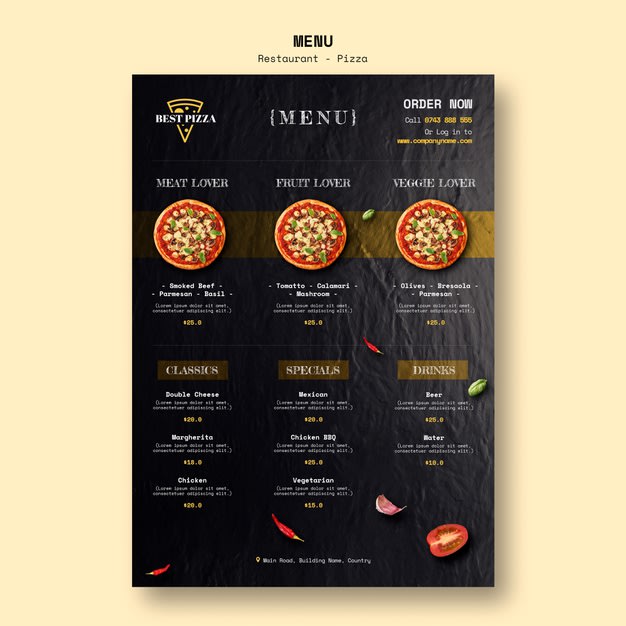 Design an amazing restaurant menu, food, poster, menu flyer by Rishabh ...