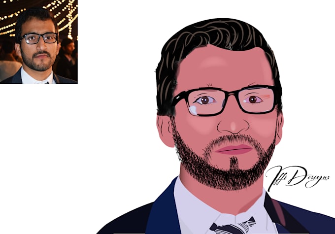 Vector trace any sketch or logo, make cartoon portrait, convert raster ...