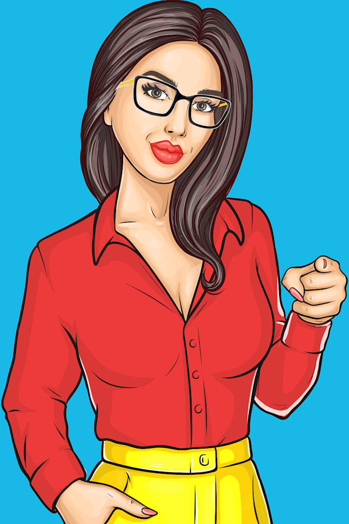 Illustrate vector portrait, vector art, realistic drawing by Rida_ali25 ...