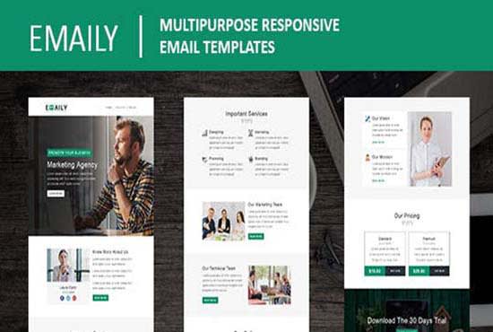 Design an eye catching email template by Korbanalibd | Fiverr