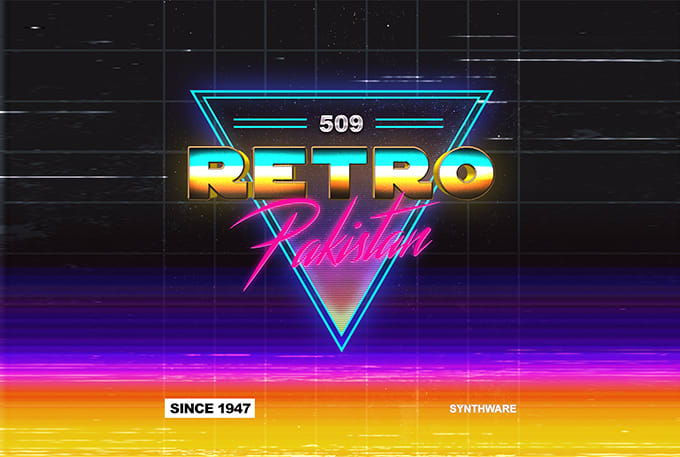 Do 3d 80s retro logo design by Wdahdk | Fiverr