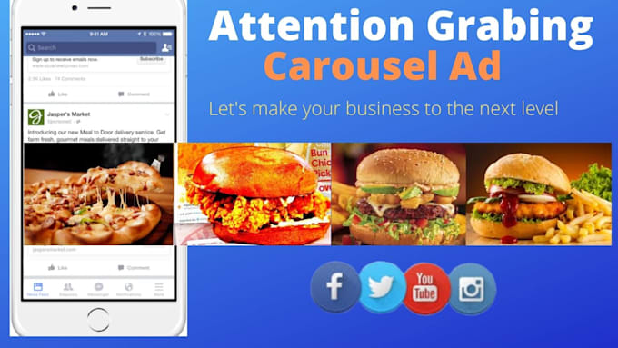Design attention grabbing facebook carousel ads by Nazmunmitu | Fiverr