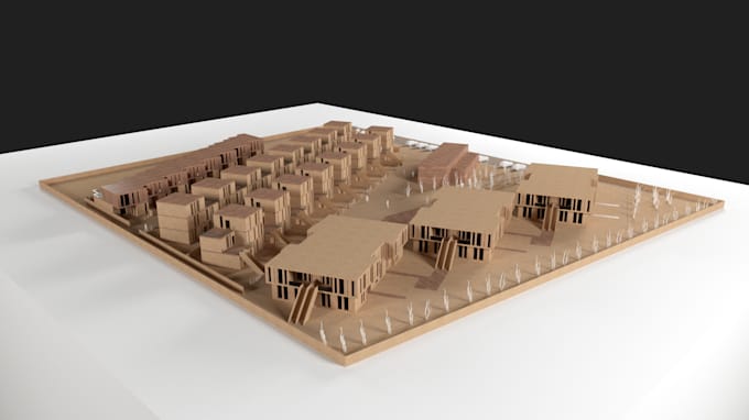 Make an amazing 3d wooden model of your project by Tahatoumi | Fiverr