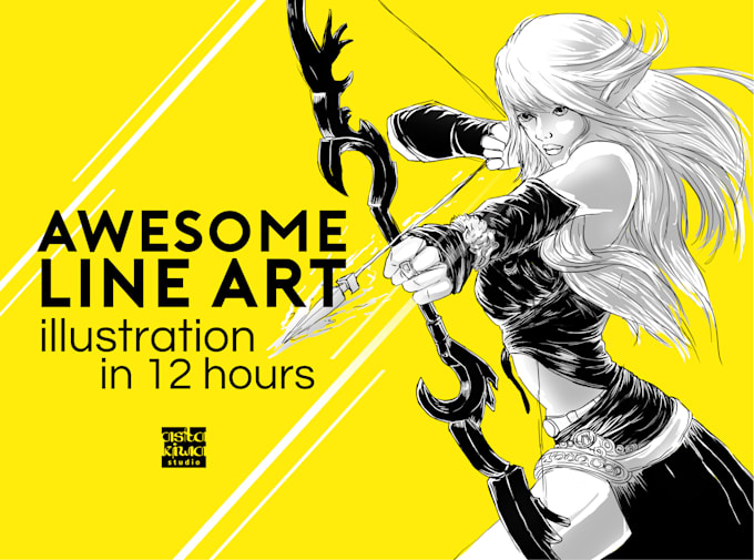 Idraw awesome line art llustration by Astakiwa_studio | Fiverr