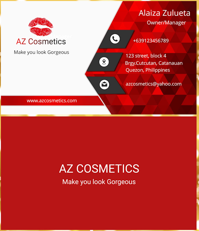 Create business card or calling card by Azpenart | Fiverr
