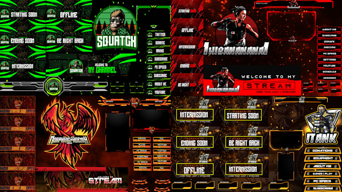 Craft professional overlays and logo for your stream by Streamers_hub ...