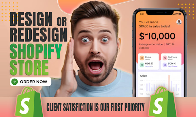 Manage design or redesign shopify website shopify dropshipping update store
