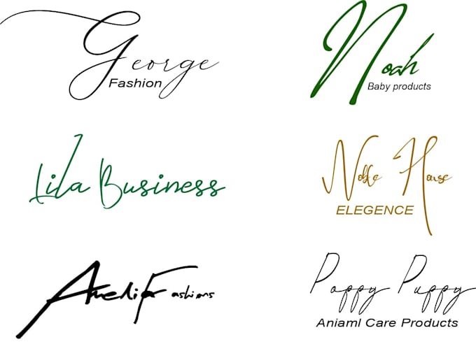 Design a professional signature logo in 24 hours by Zainabhabib12 | Fiverr