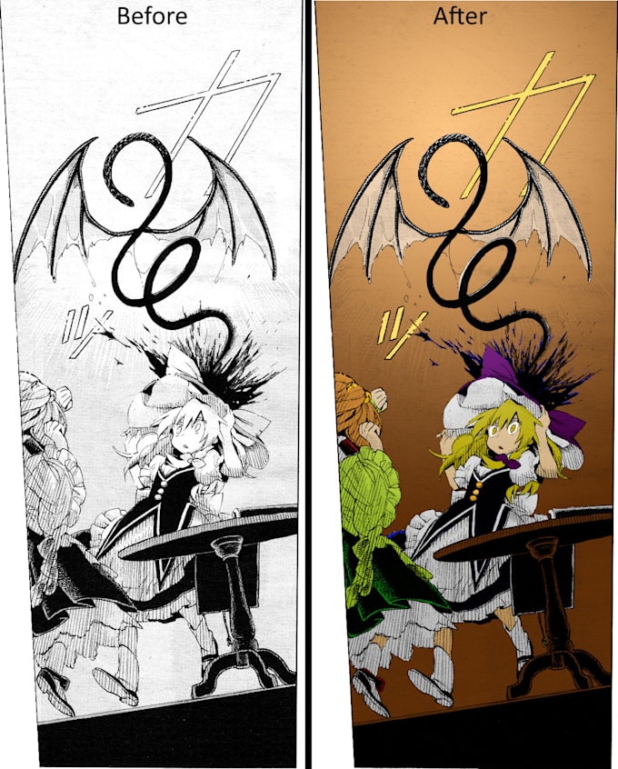 Colorize your line art by Enderking152 | Fiverr