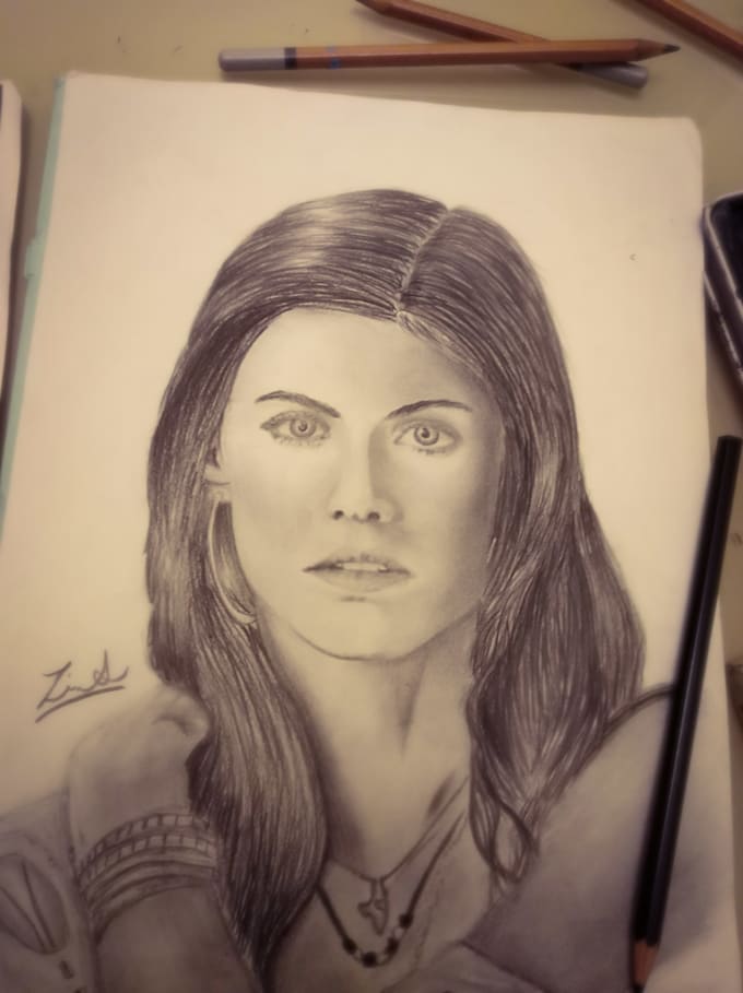 Draw hyper realistic shading portraits from a photo by Theking_17 | Fiverr